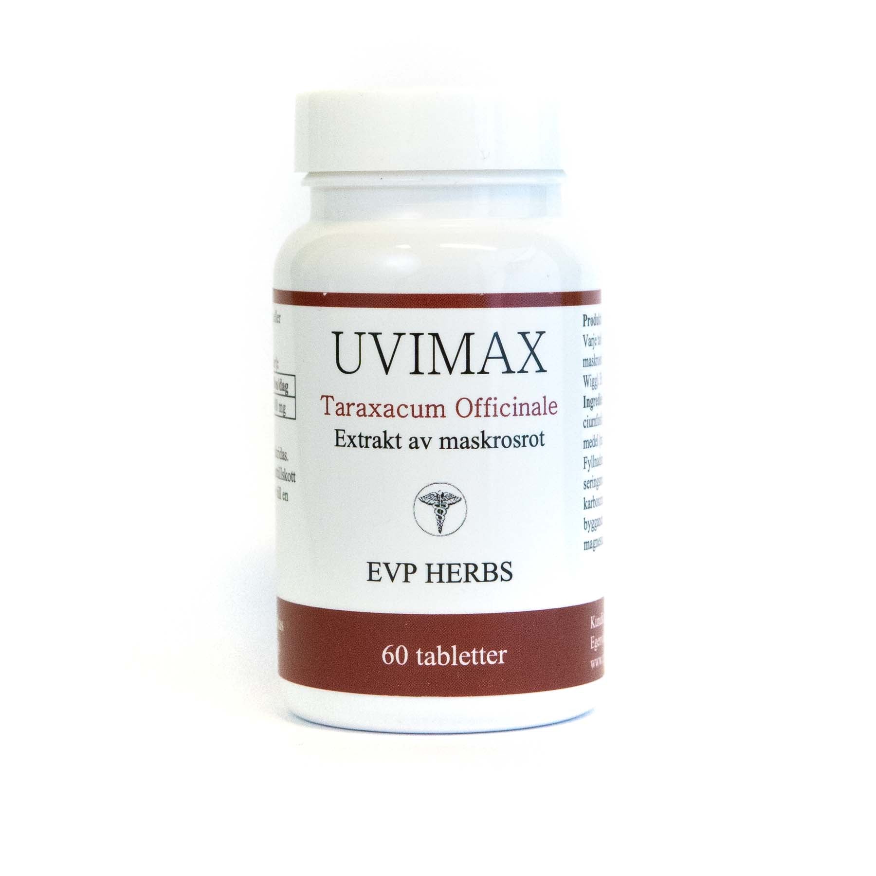 Uvimax, maskrosextrakt, 60 tabletter – Hälsopaketet